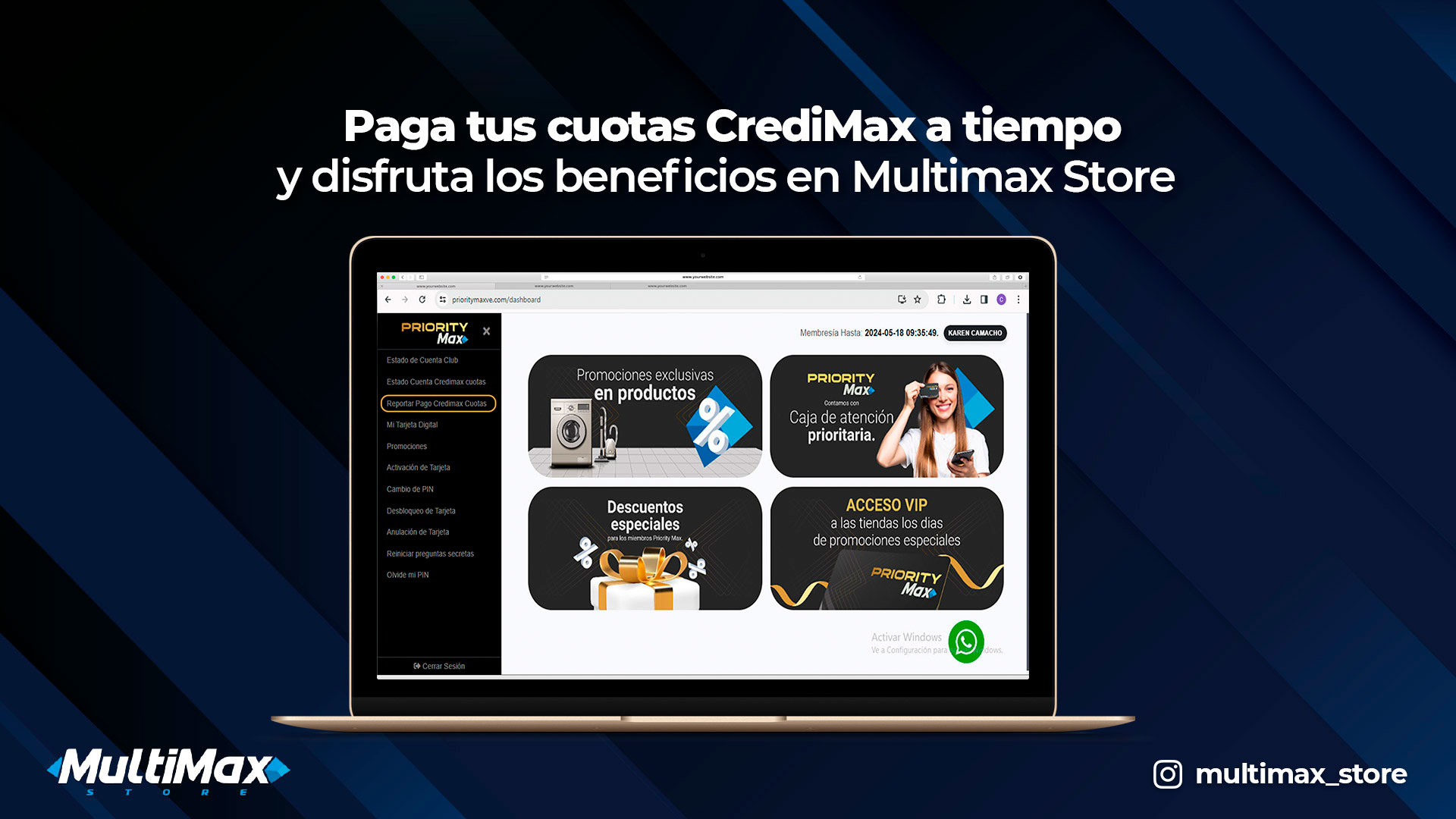 Paga tus cuotas CrediMax y disfruta los beneficios en Multimax